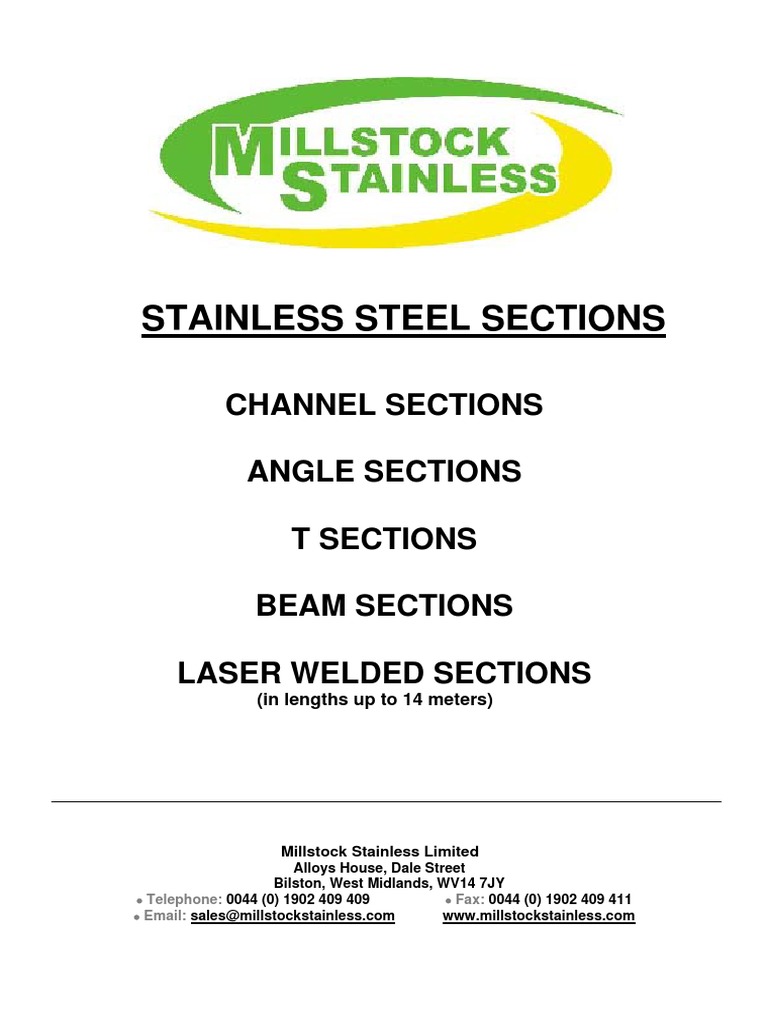 Steel Sections PDF | PDF | Welding | Construction