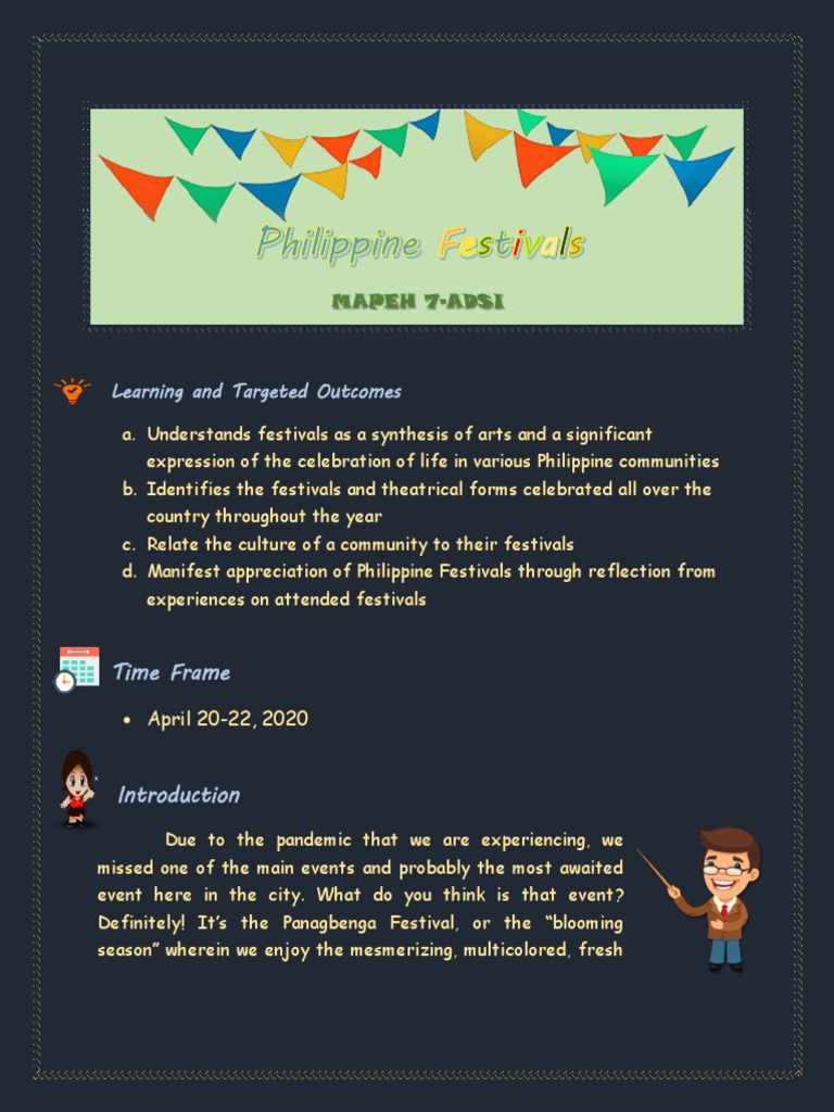 MAPEH 7 - Festivals | Download Free PDF | Entertainment Events | Festival