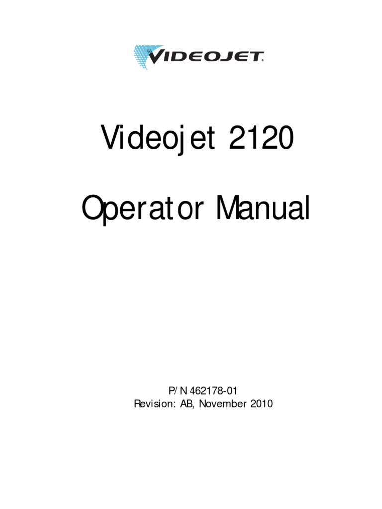 Videojet 2120 Operator Manual Us PDF | PDF | Icon (Computing ...