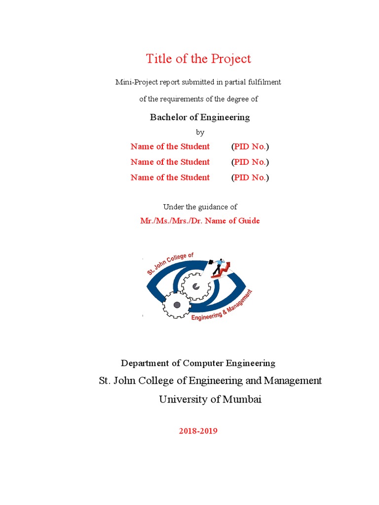 Mini-Project Report: Computer Engineering | PDF