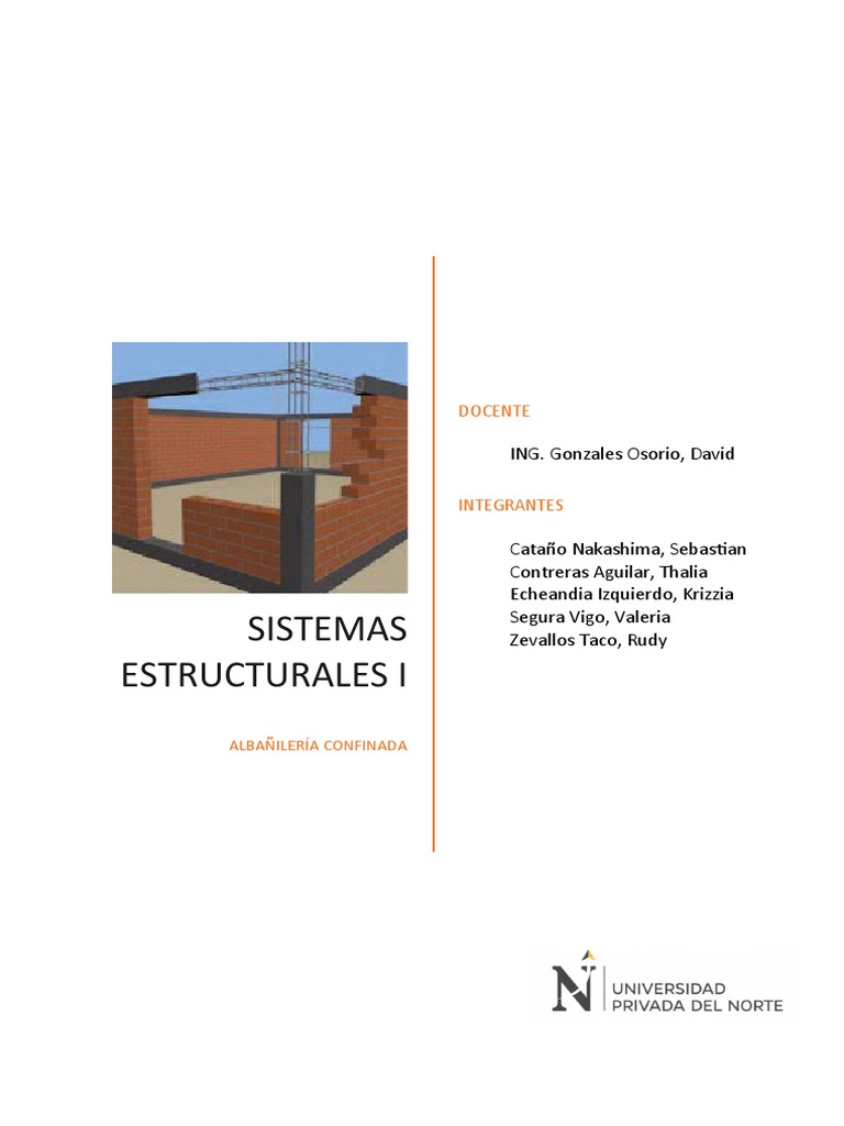 Informe Sistemas Estructural | PDF | Fundación (Ingeniería) | Albañilería