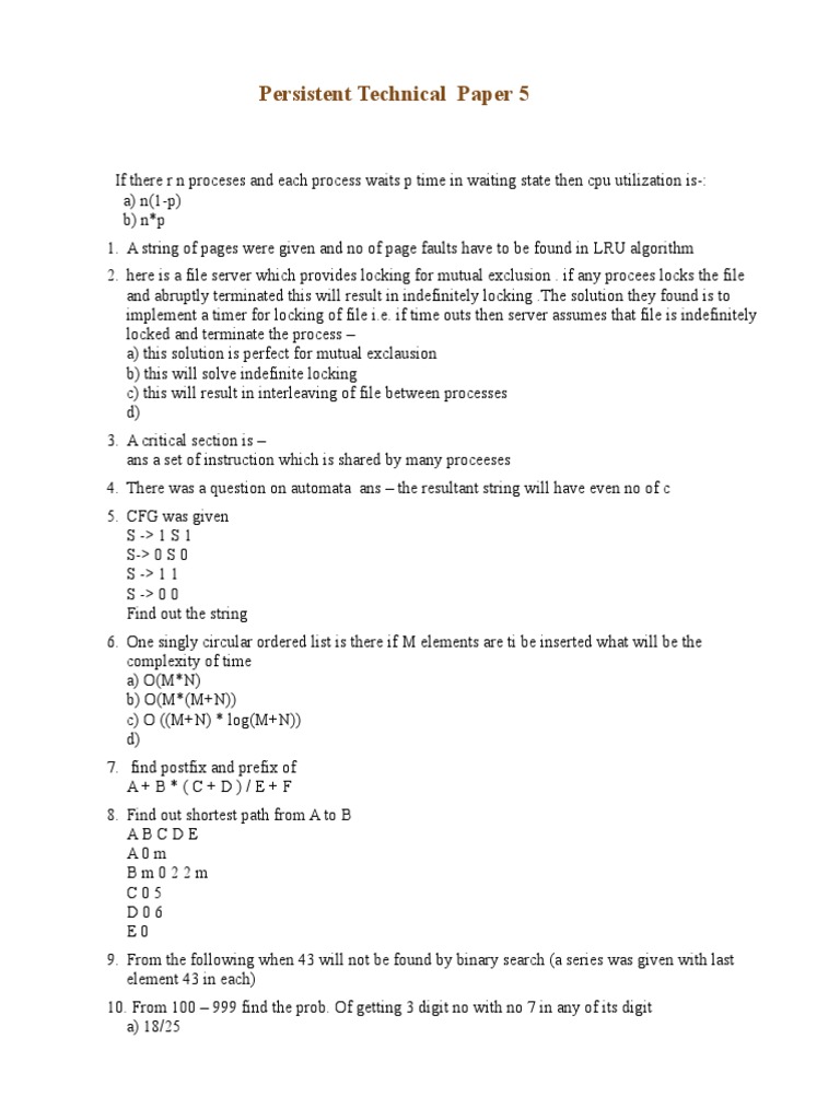 Persistent Placement Paper | PDF | Applied Mathematics | Algorithms And ...