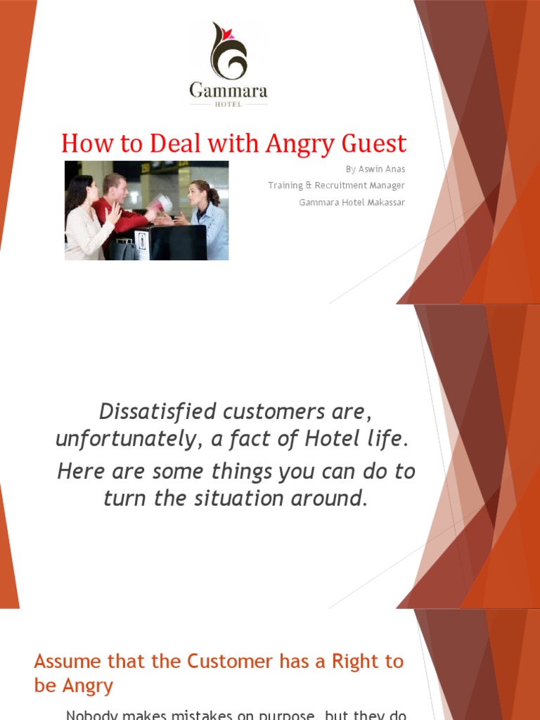 How To Deal With Angry Guest | PDF | Anger | Neuroscience