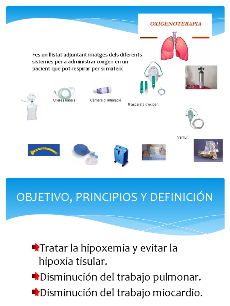 Oxigenoterapia Presentacion | PDF | Especialidades Medicas | Medicina ...