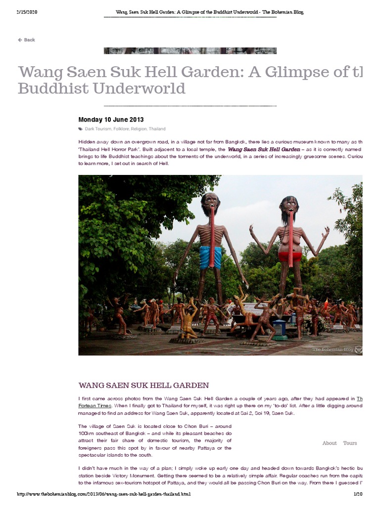 Wang Saen Suk Hell Garden | Download Free PDF | Religion And Belief