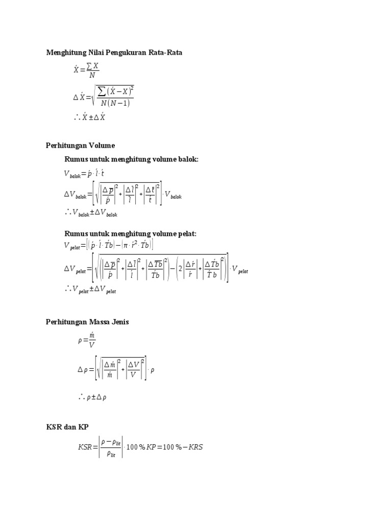 Rumus P-1 | PDF
