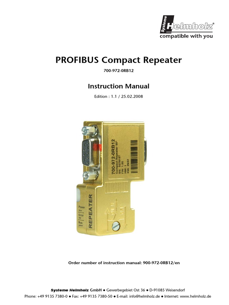 Profibus Repeater Wiring Diagram Profibus Cable Wiring Diagr