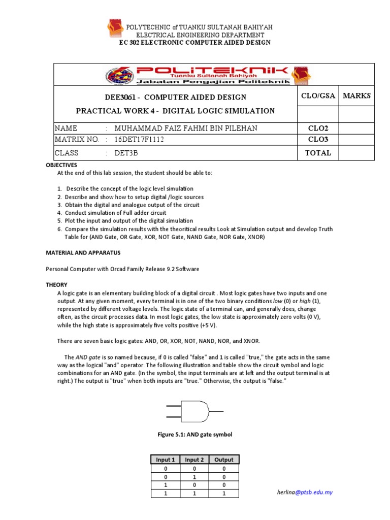 Digital Logic Gates Simulation Guide | PDF | Logic Gate | Digital ...