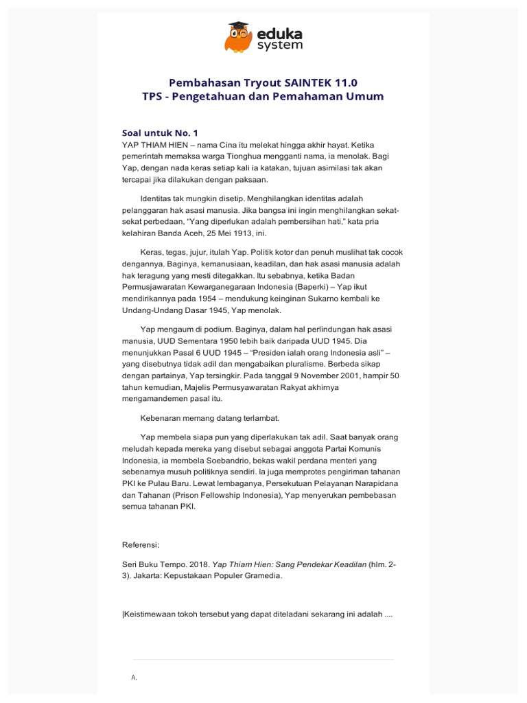 TPS - Pengetahuan Dan Pemahaman Umum PDF | PDF