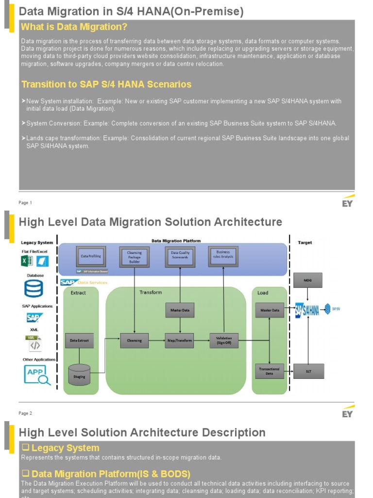 Data Migration To SAP S4 HANA | PDF | Sap Se | Information Technology