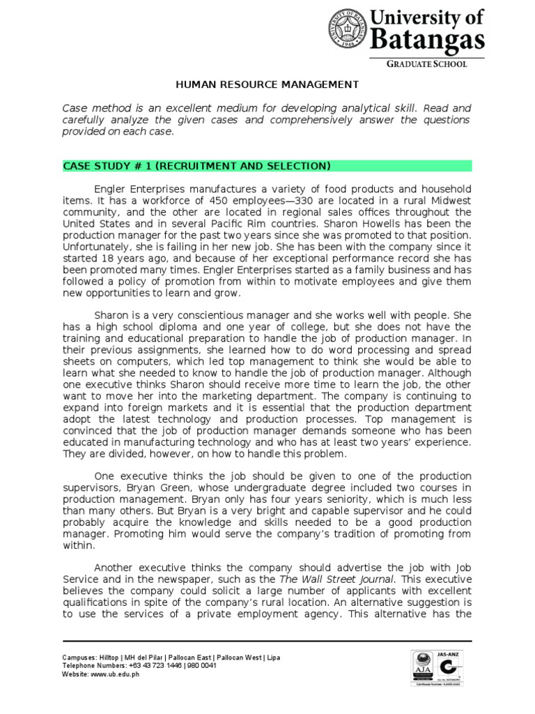 HRM Activities Case Analysis | PDF | Employment | Human Resource Management