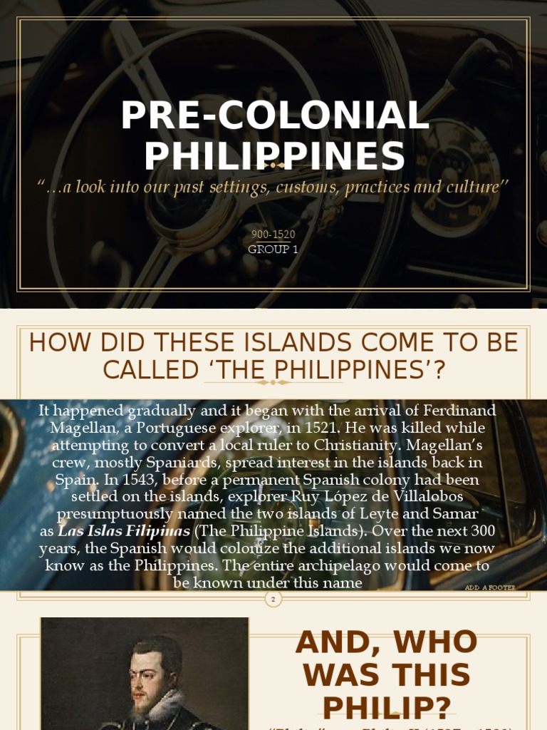 Pre-Colonial Philippines: " A Look Into Our Past Settings, Customs ...