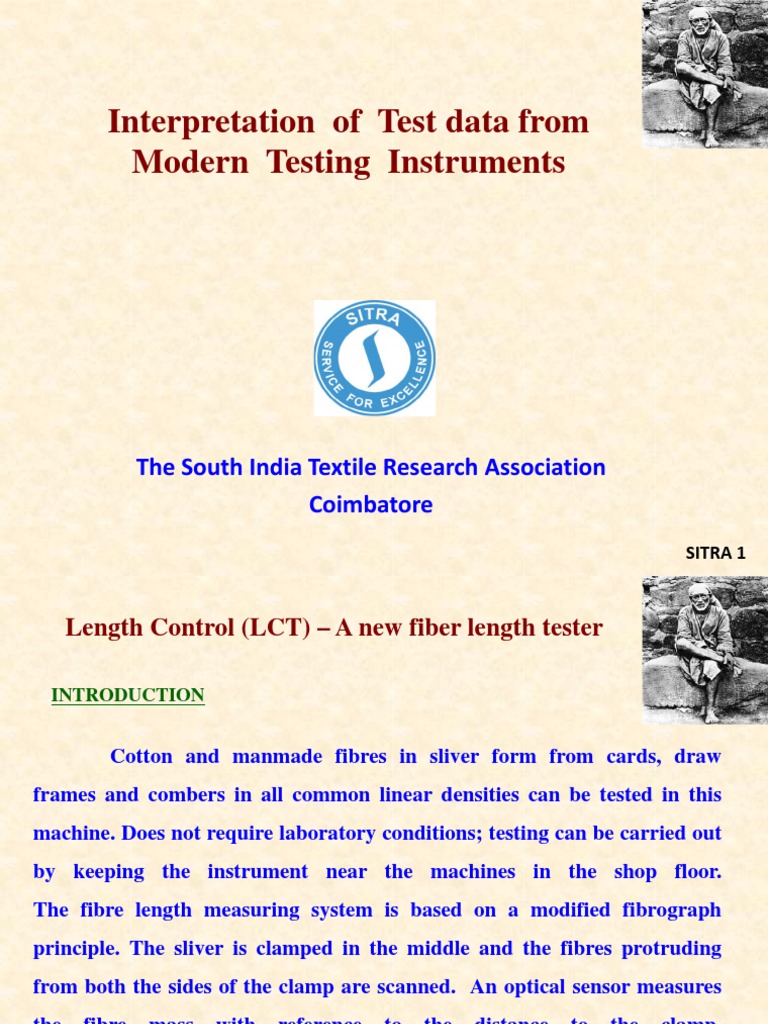 LCT Test: Fiber Length Analysis | PDF | Yarn | Fibers