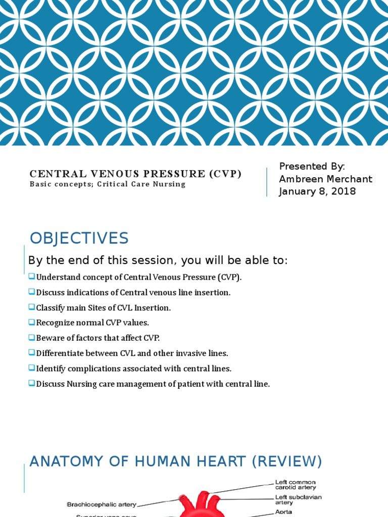 Central Venous Pressure (CVP) | PDF | Atrium (Heart) | Intravenous Therapy