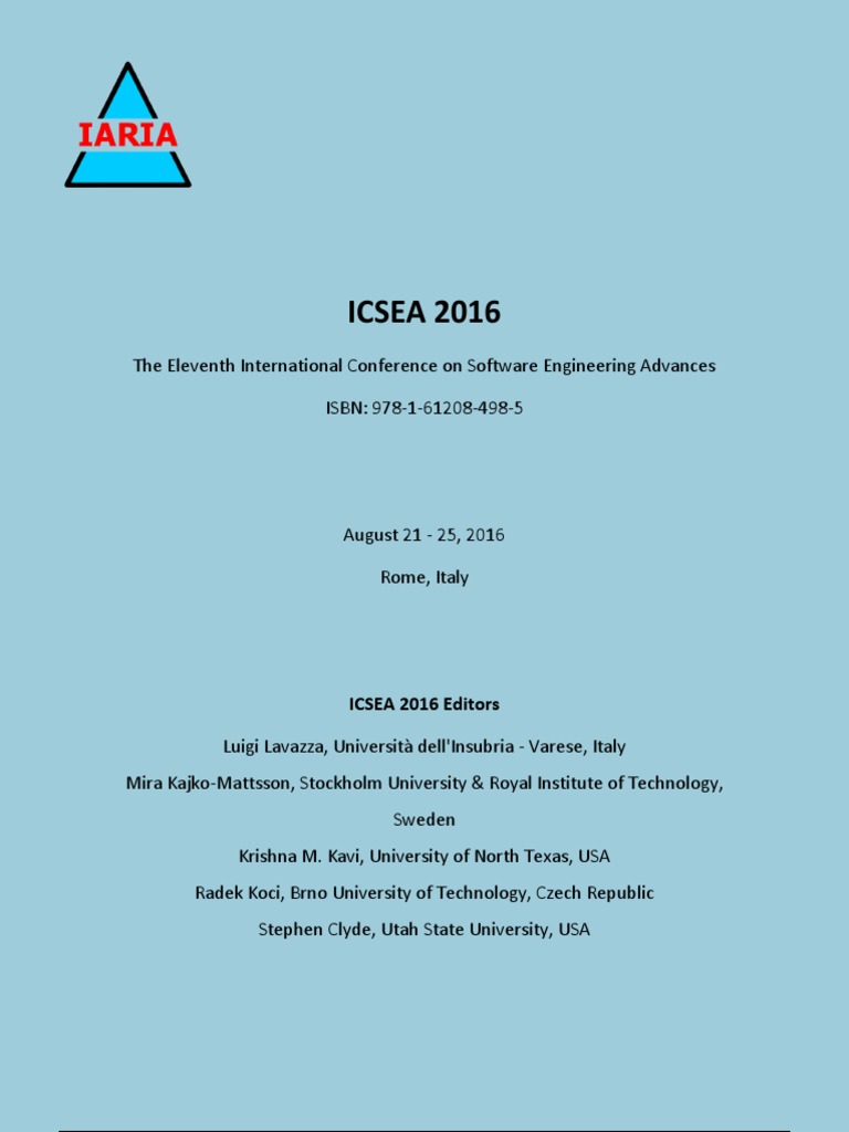 Icsea 2016 Full PDF | PDF | Reference Range | Systematic Review