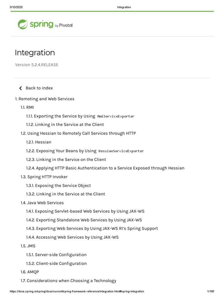 Integration | PDF | Enterprise Java Beans | Java Servlet