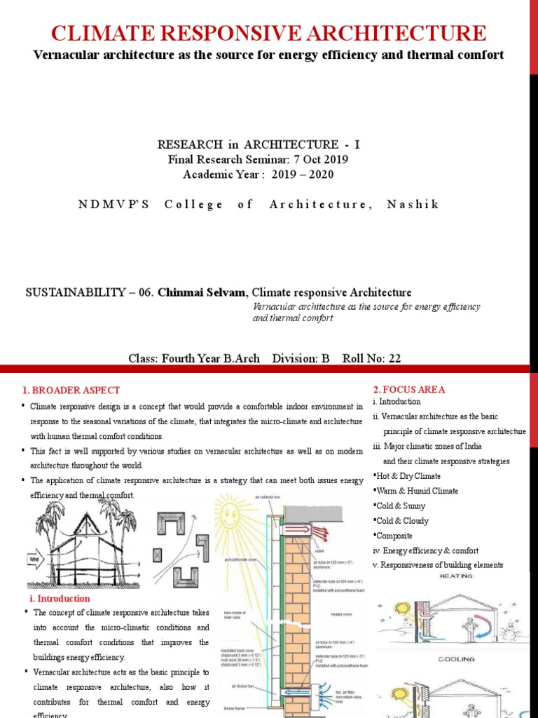 Climate Responsive Architecture: Vernacular Architecture As The Source ...