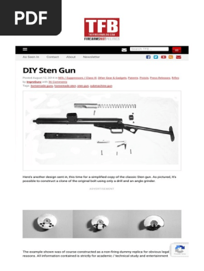 Homemade Sten Gun