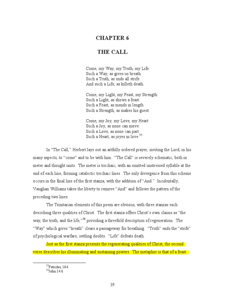 The Call | PDF | Metre (Poetry) | Poetry