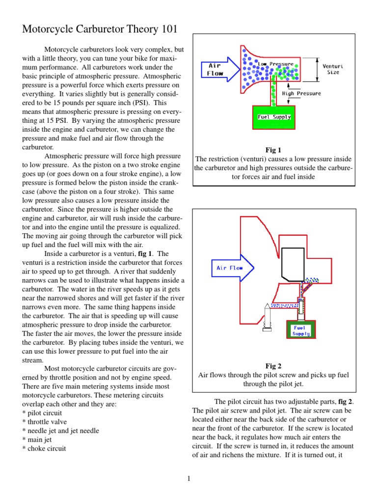 Rotax Carb Settings Chart | PDF | Carburetor | Throttle