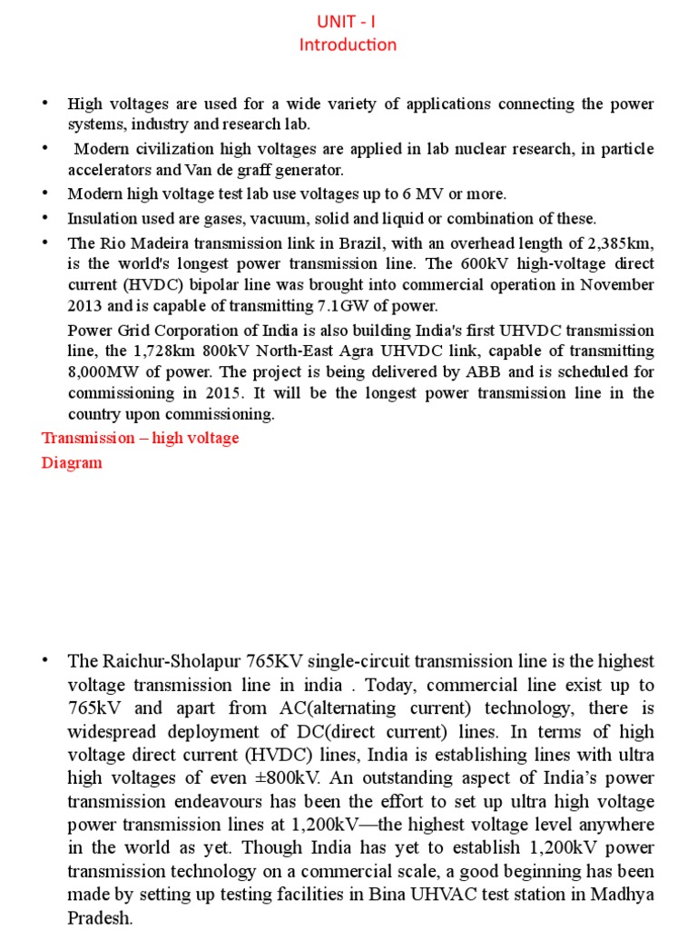 Transmission - High Voltage Diagram | PDF | High Voltage Direct Current ...