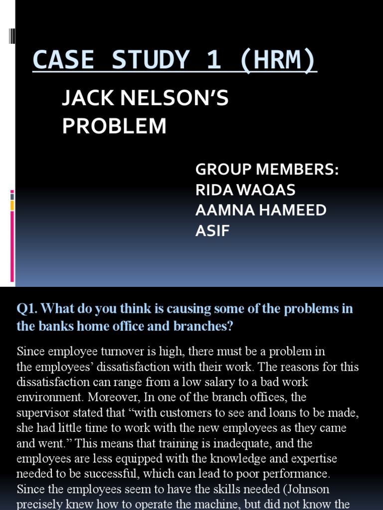 Case Study 1 (HRM) | PDF
