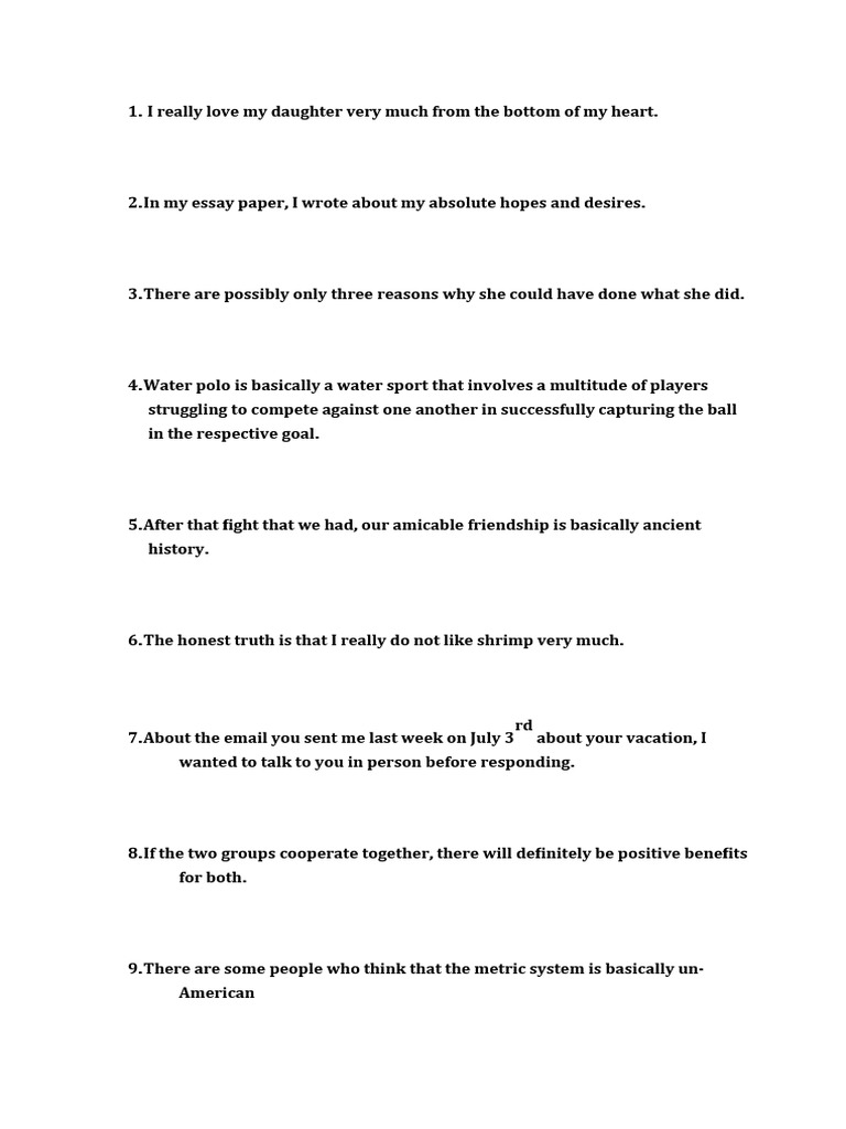 Eliminate Wordiness | PDF