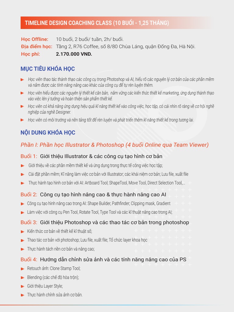 2019 Timeline Design Coaching Class | PDF
