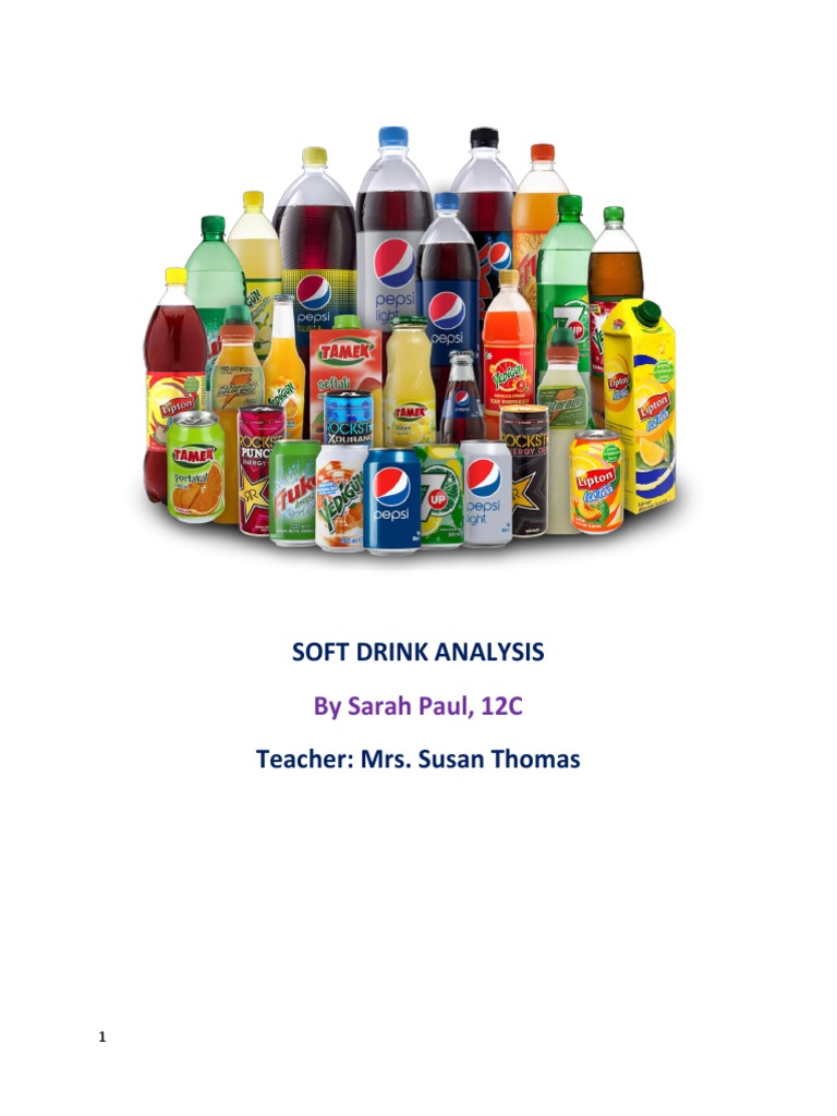 Soft Drink Analysis Final Pdf Soft Drink Cola