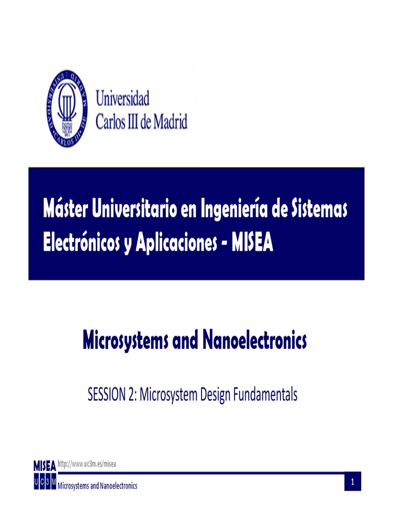 2.-Microsystem Design Fundamentals | PDF | Microelectromechanical ...