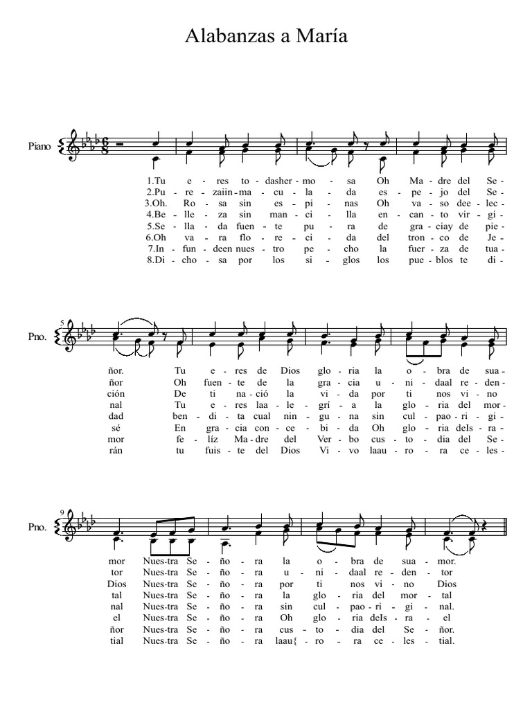 Alabanzas A María | PDF