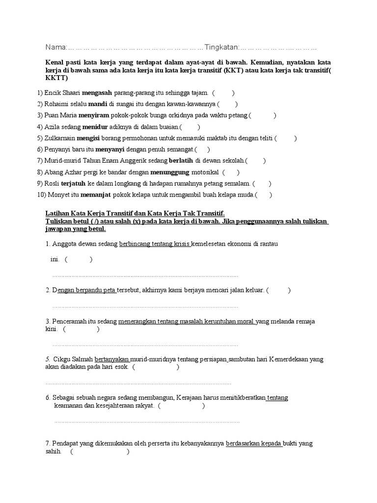 Latihan KKT Dan KKTT | PDF