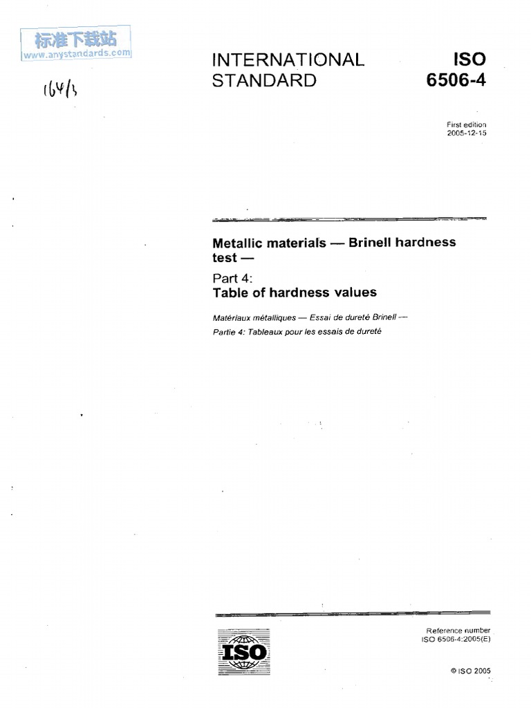 Iso 6506-4 PDF | PDF