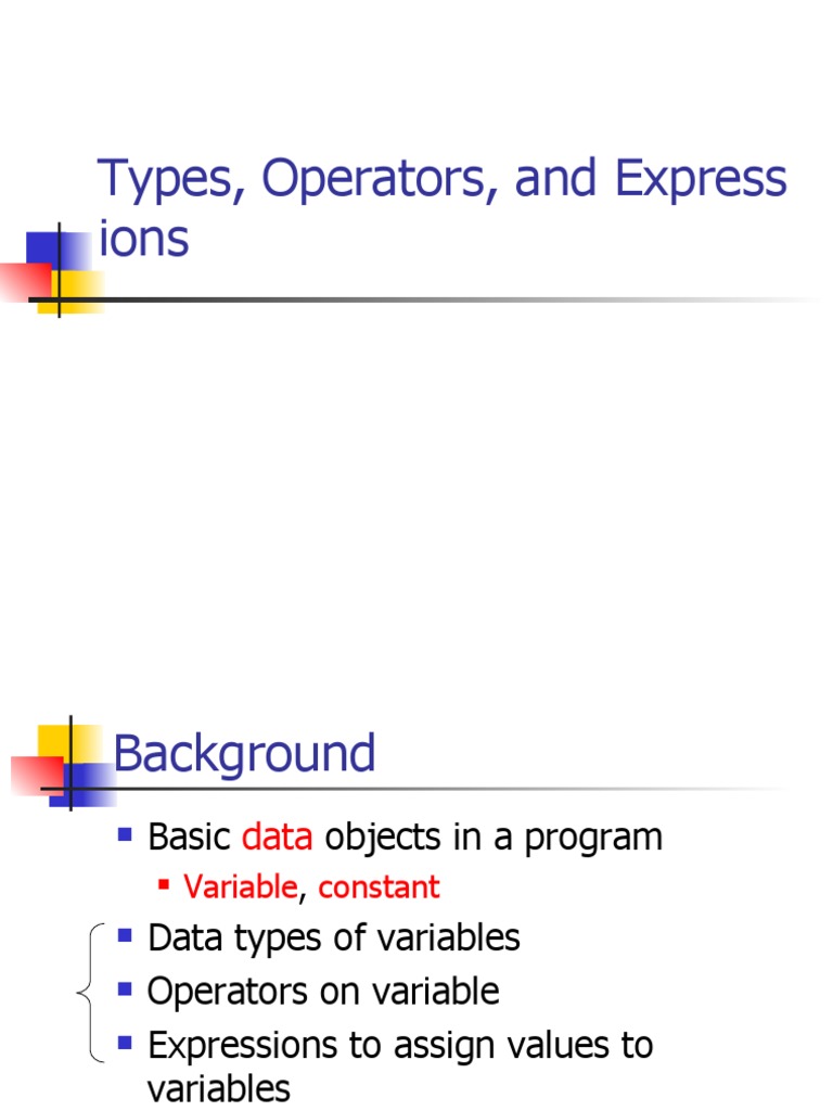 Types, Operators, and Express Ions | PDF | Integer (Computer Science ...