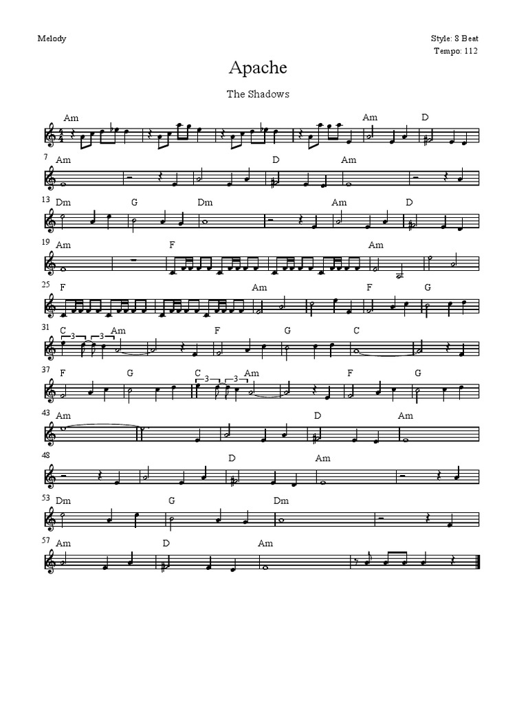 Apache Bladmuziek PDF | PDF