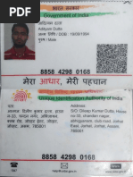 Aadhaar Card Information for Females | PDF