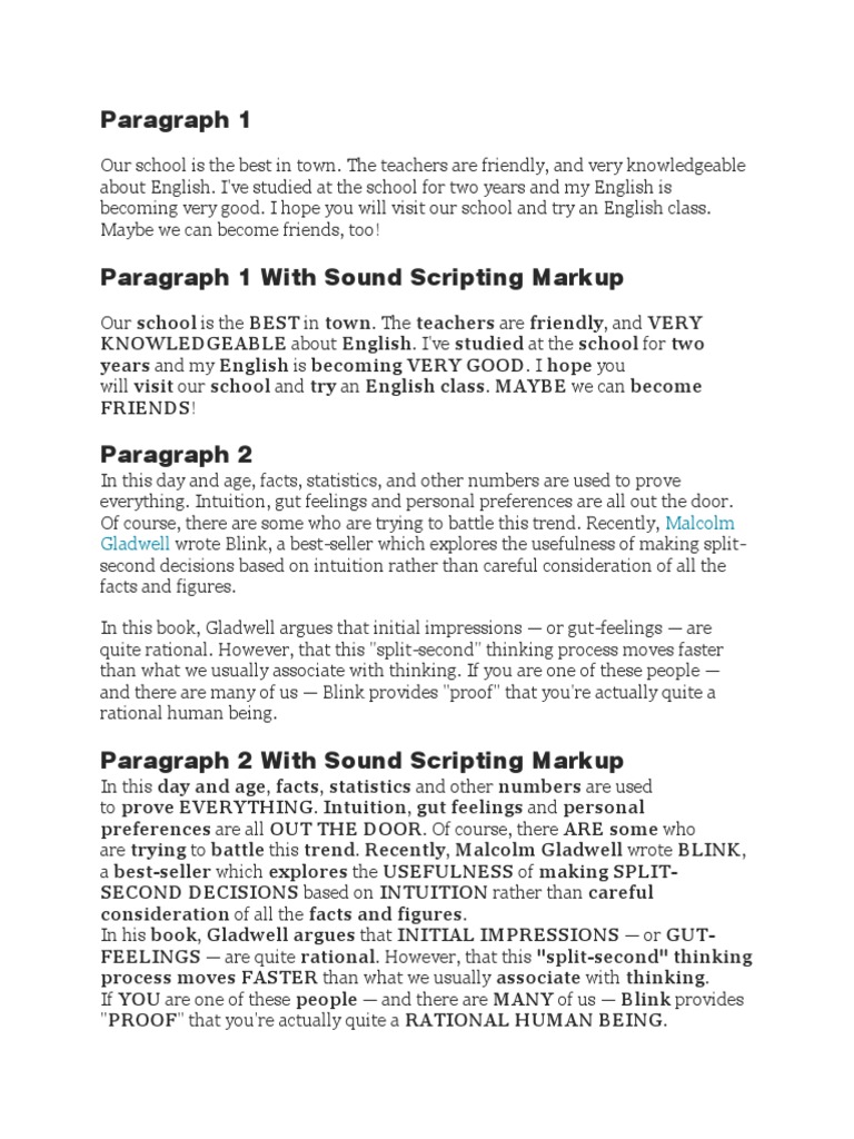 Paragraph 1: Malcolm Gladwell | PDF