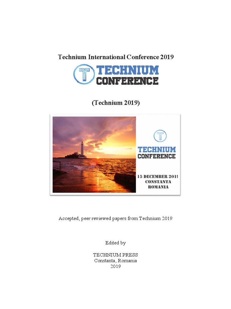 Technium International Conference 2019: Accepted, Peer Reviewed Papers From Technium 2019 | PDF ...