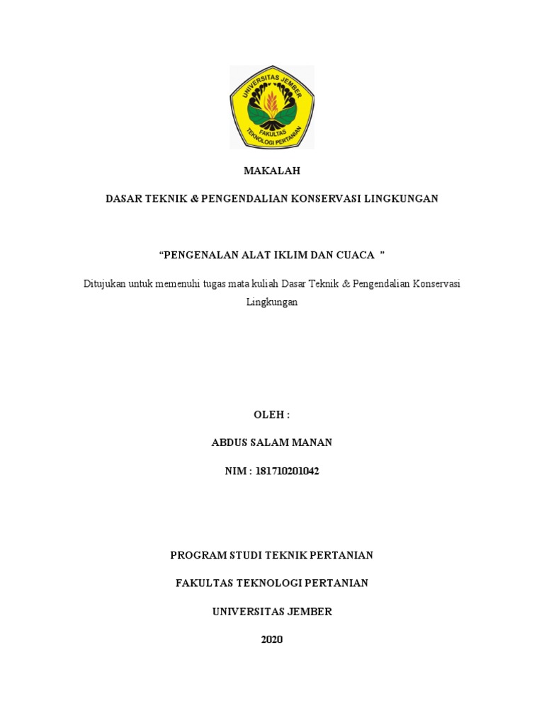 Alat-Alat Iklim Dan Cuaca | PDF