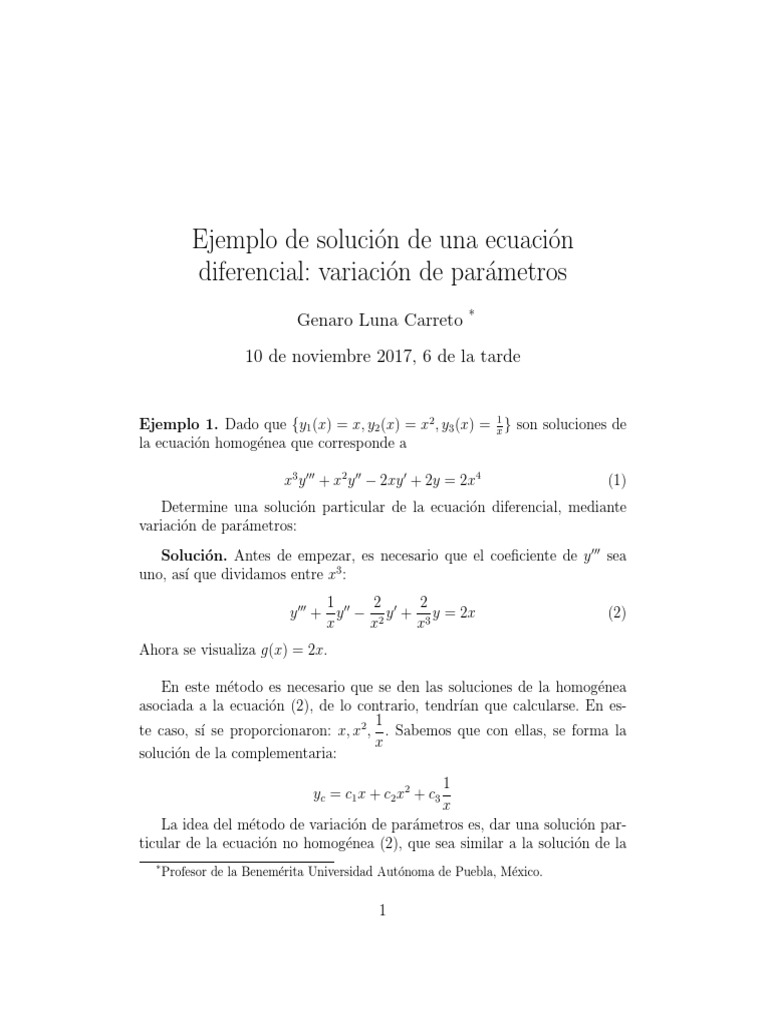 Variacionpara PDF | PDF | Ecuaciones | Física