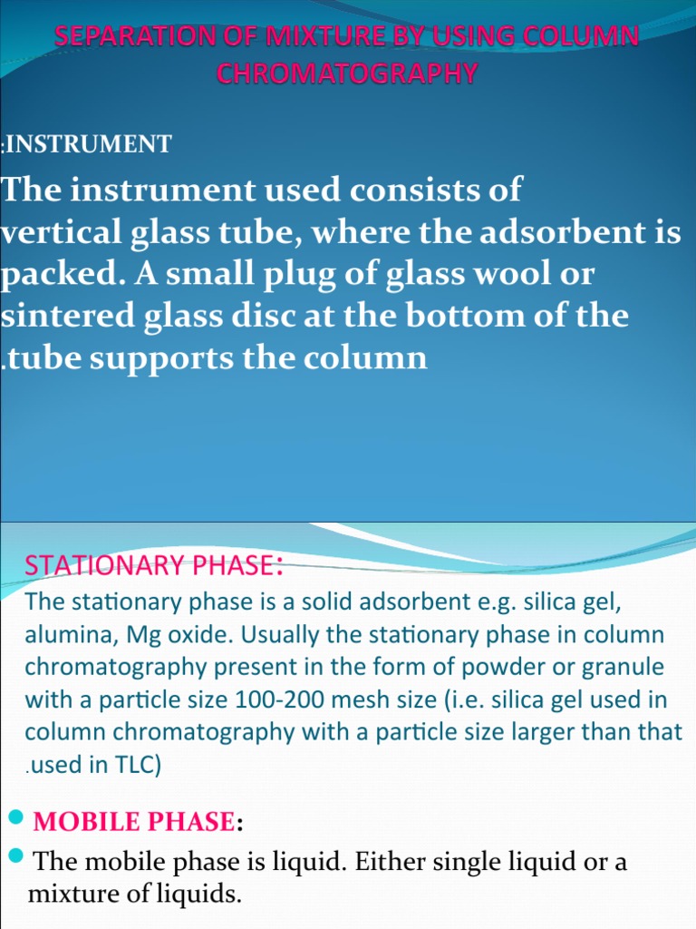 Column Chromatography Guide | PDF | Elution | Chromatography