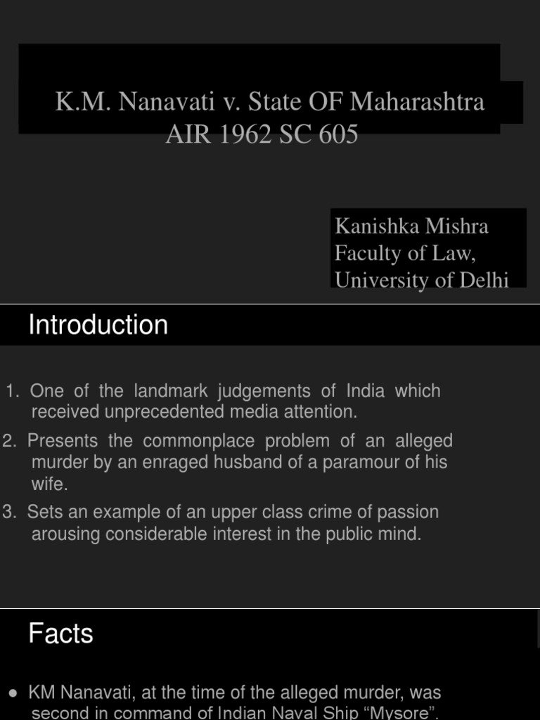 Nanavati Case: Landmark Murder Trial | PDF | Social Institutions ...