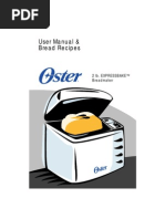Toastmaster Bread Box Manual & Recipes | PDF | Breads | Dough