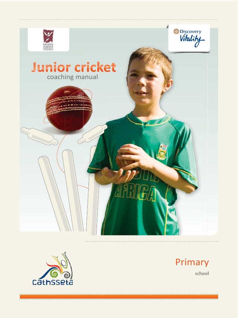 Junior Cricket Coaching Manual | PDF | Bowling (Cricket) | Cricket Skills