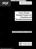 ANSI ASME B1.5 Acme Standard | PDF | Screw | Machining