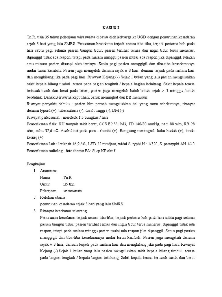 Askep Kasus KMB Ensefalitis | PDF