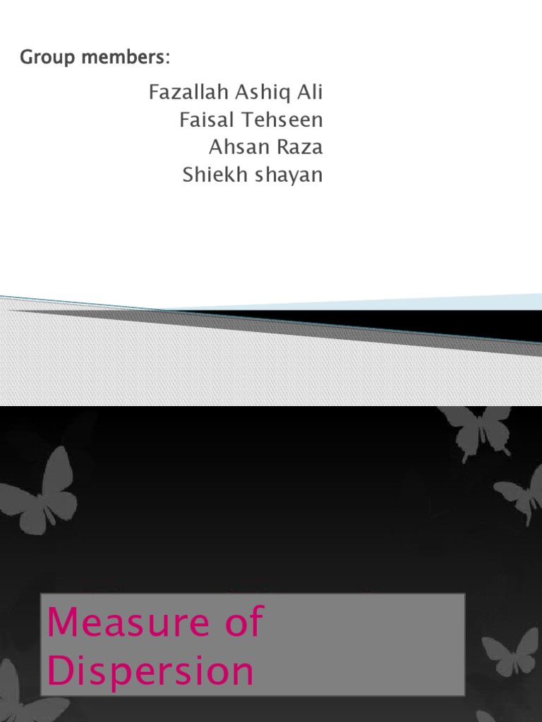 Fazallah Ashiq Ali Faisal Tehseen Ahsan Raza Shiekh Shayan: Group Members | PDF | Mean ...