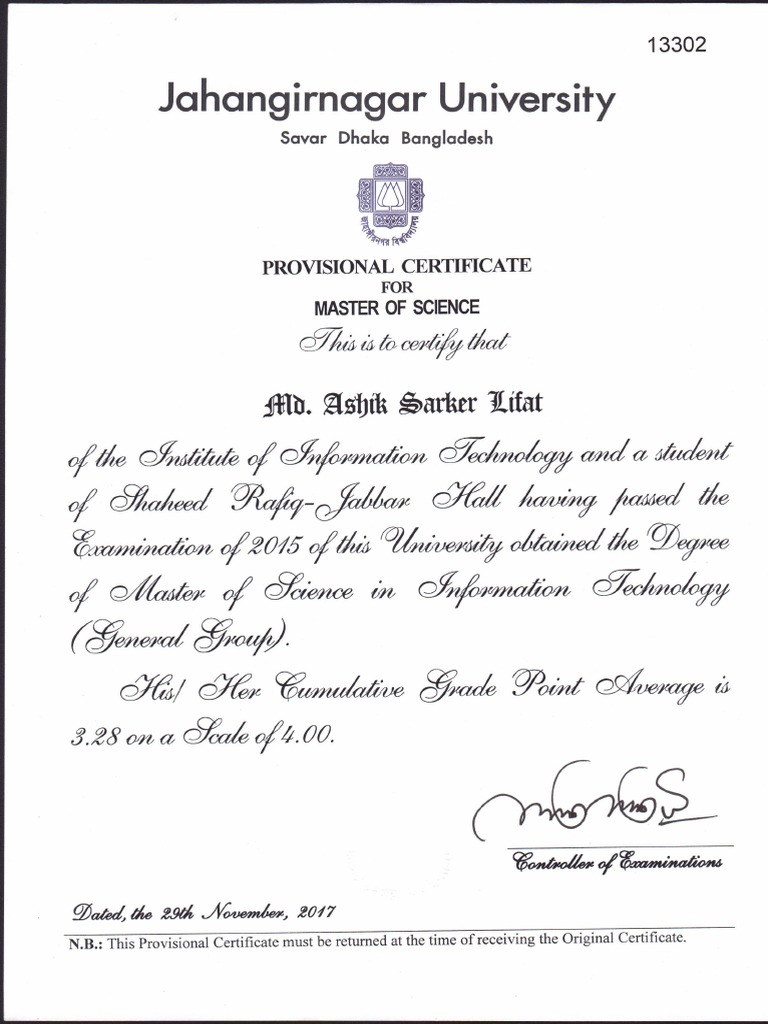 Masters Certificate PDF | PDF