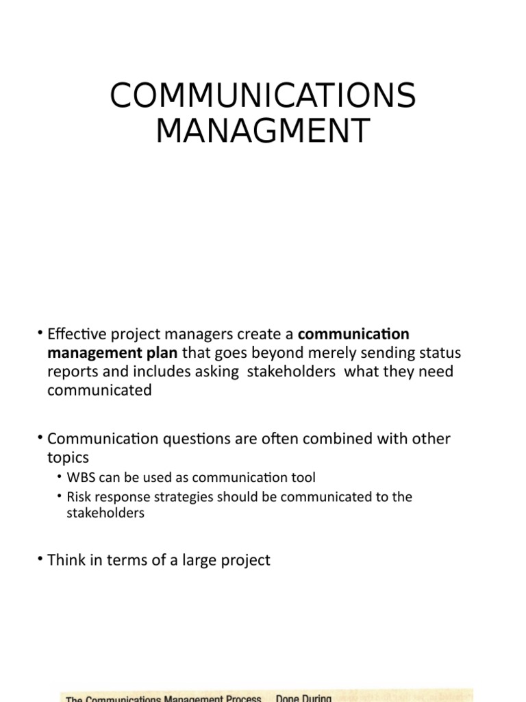 Effective Communication Management Plan | PDF | Project Management ...