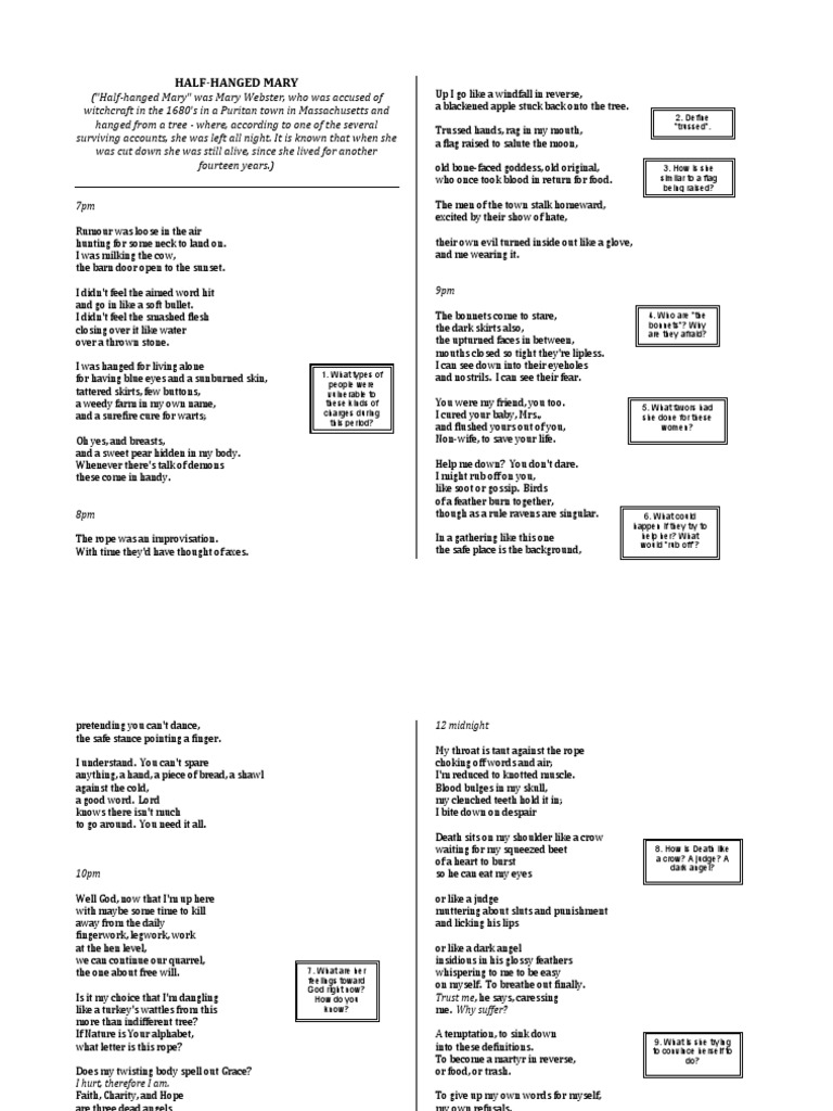 Half Hanged Mary PDF | PDF